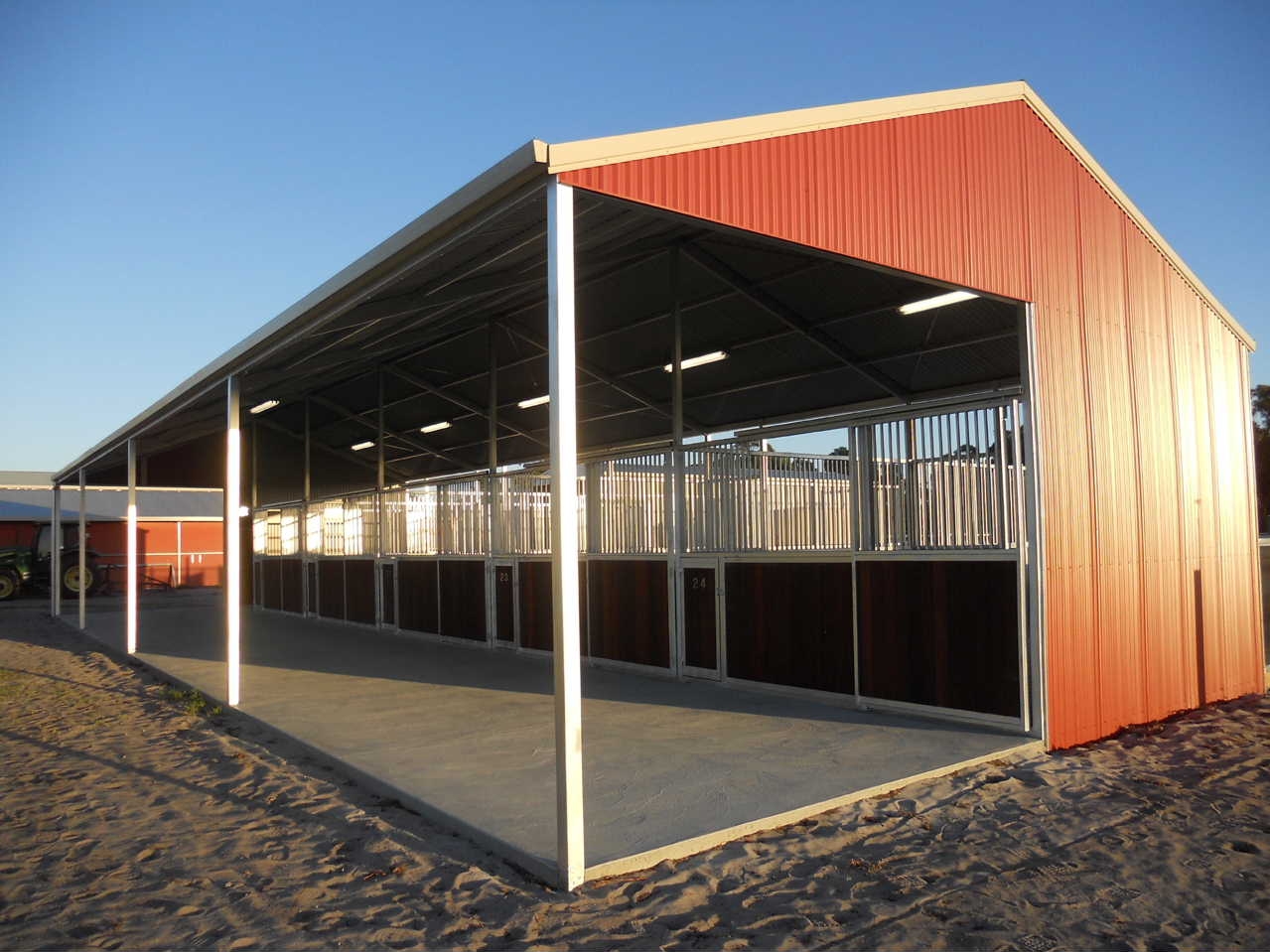 Stables with open back, full ventilation verandah off front | JustRural